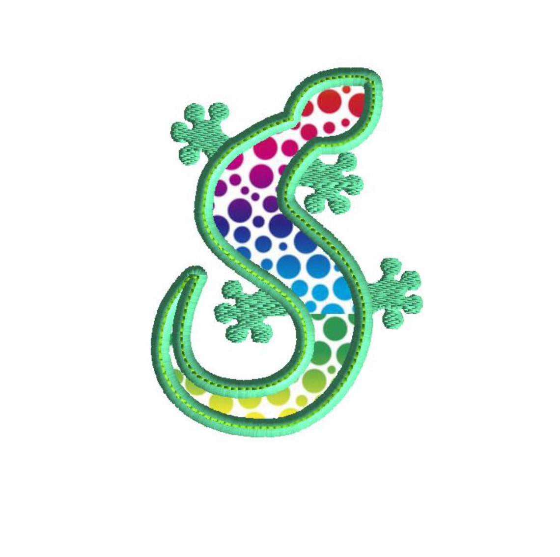 Gecko Embroidery Design Gecko Applique Gecko Design Machine - Etsy