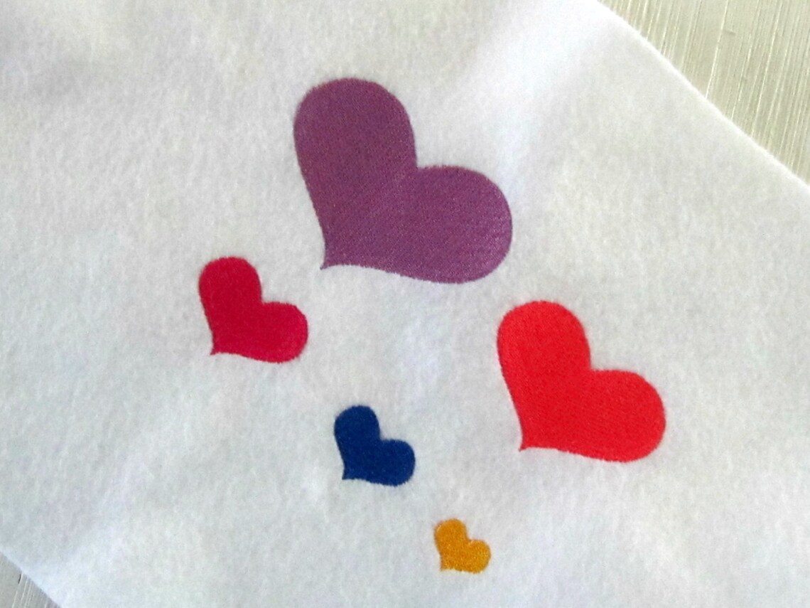 Mini Hearts Embroidery Design Instant Download 5 Sizes | Etsy