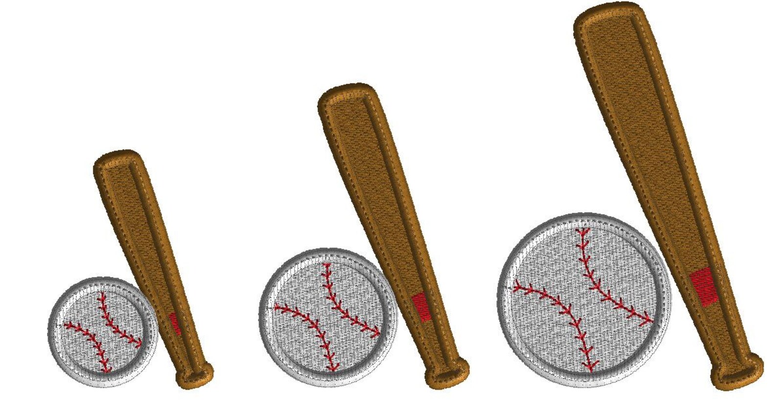 Embroidery Design Baseball and Bat Embroidery Design 3 - Etsy