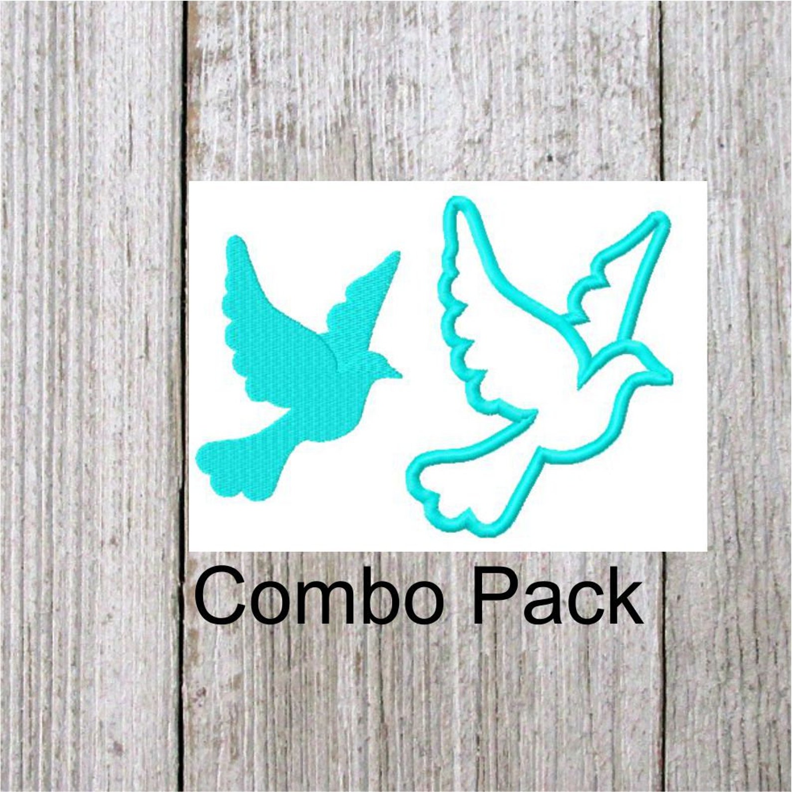 Dove Embroidery Designs Combo Pack Dove Applique 10 sizes | Etsy