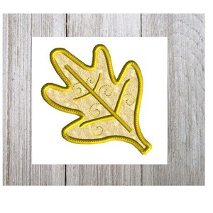 Oak Leaf Embroidery design autumn leaf fall leaf oak | Etsy