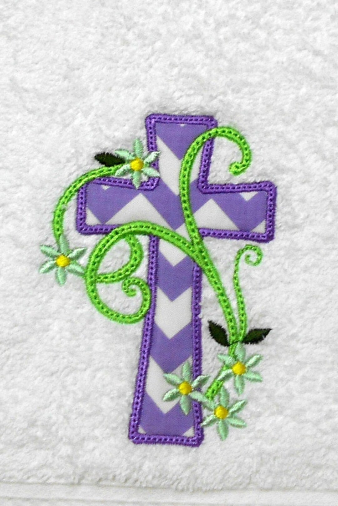 Easter Embroidery, Cross Applique, Easter Embroidery Design, 3 Sizes ...
