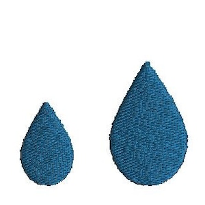 Embroidery Design, Mini Raindrops, or Teardrops Embroidery Design, 5 ...