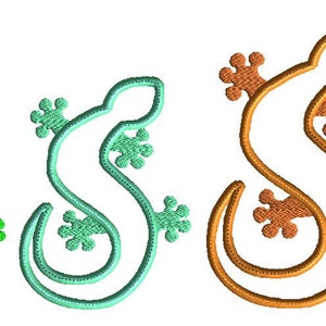 Gecko Embroidery Design, Gecko Applique, Gecko Design, Machine ...
