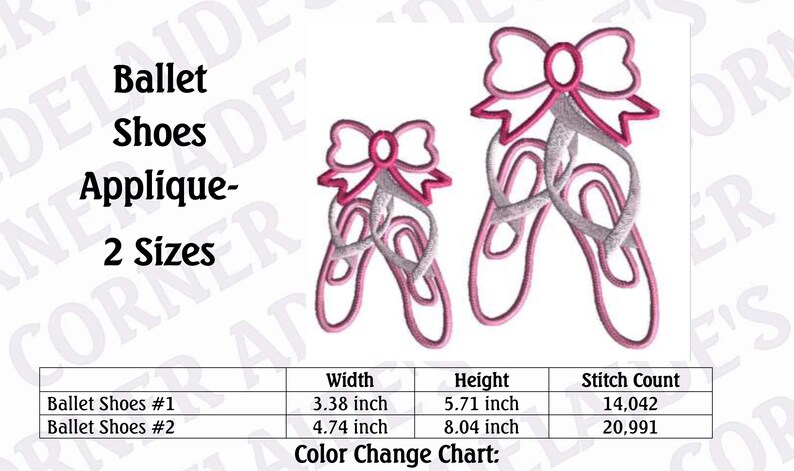 Ballet Shoes Applique Machine Embroidery Design 2 Sizes | Etsy
