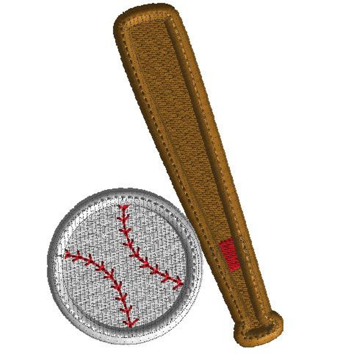 Embroidery Design Baseball and Bat Embroidery Design 3 - Etsy