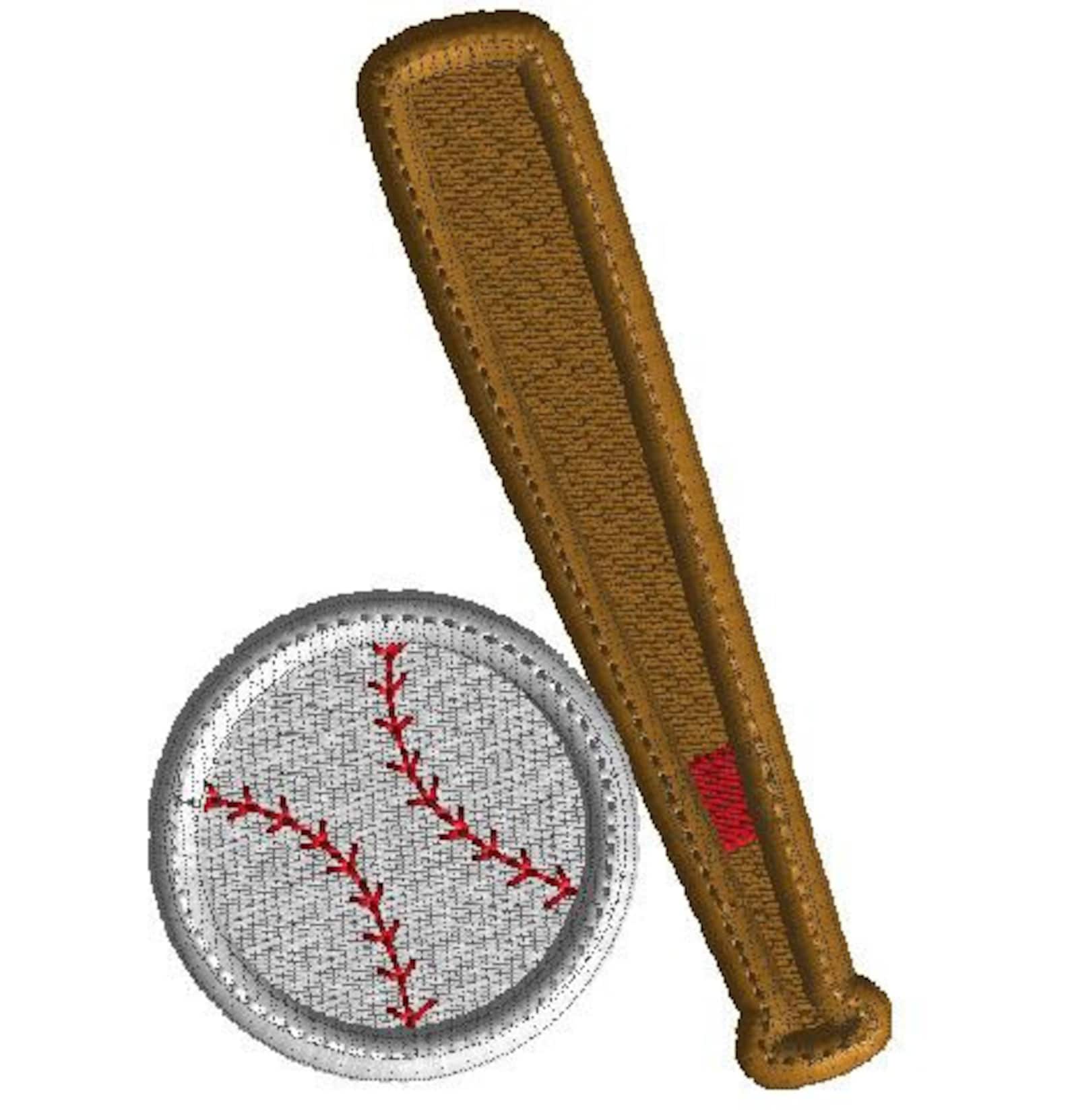 Embroidery Design Baseball and Bat Embroidery Design 3 - Etsy