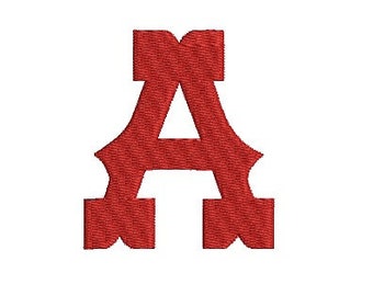 Western Machine Embroidery Font - Etsy