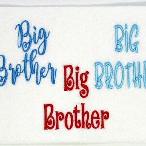 Big Brother Embroidery Design, Machine Embroidery, Sibling Embroidery ...