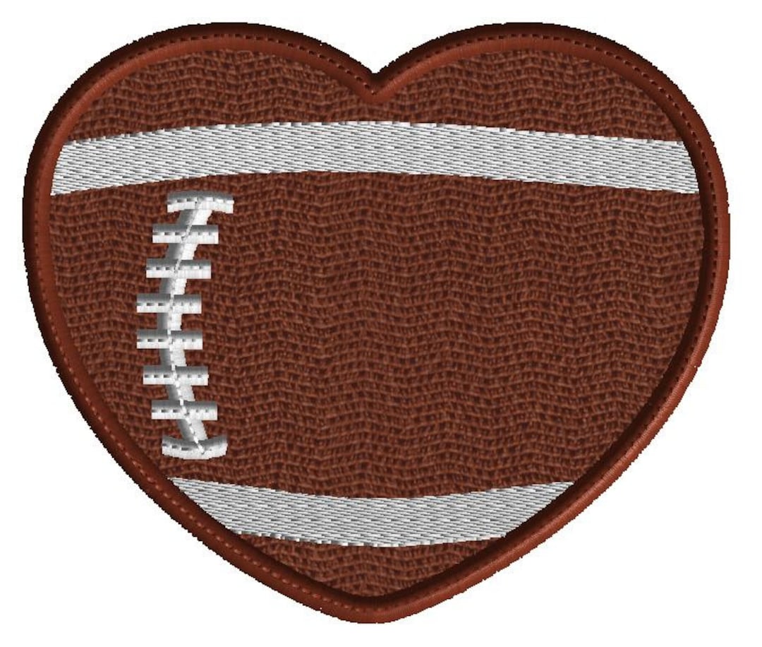 Embroidery Design, 7 Sizes, Football Applique, Team Sports, Football ...