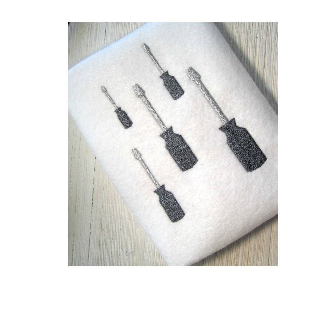 Screwdriver Embroidery Design, Tool Embroidery Design, Father's Day ...