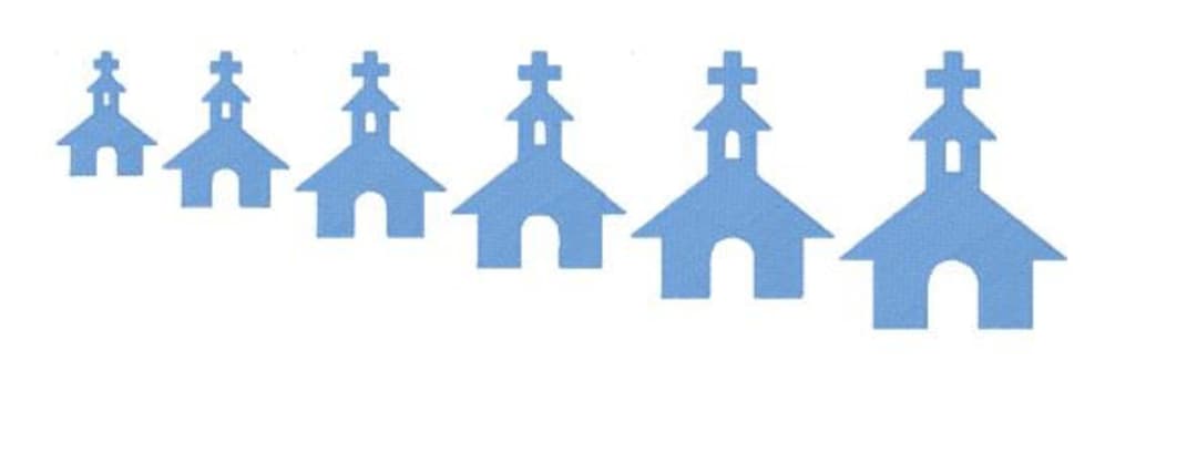 Church Machine Embroidery Design, 6 Sizes, Filled Stitch Church ...