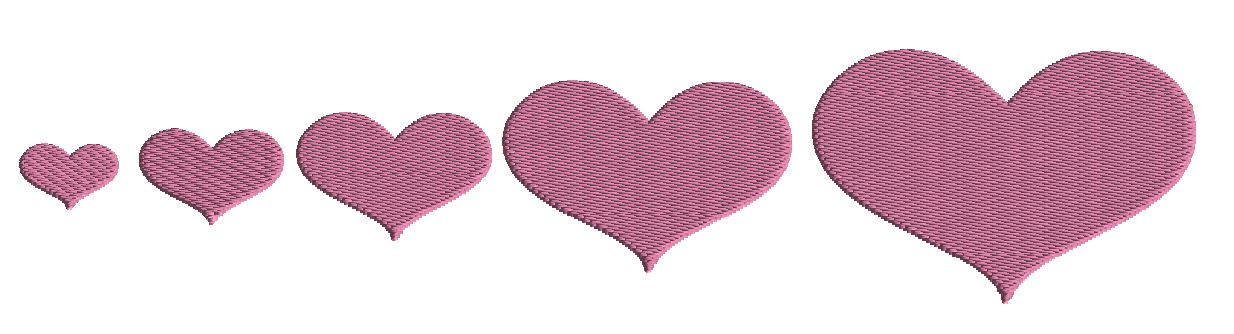 Heart Embroidery Design10 Design Combo Pack 5 Applique | Etsy