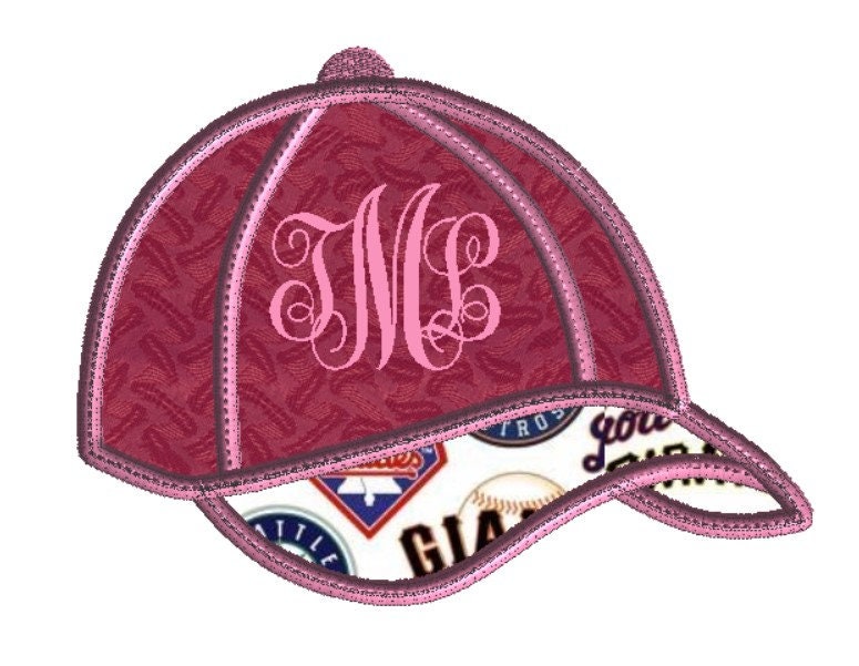 Ball Cap Applique Machine Embroidery Design 7 Sizes | Etsy