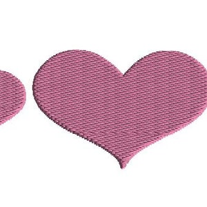 Mini Hearts Embroidery Design, Instant Download, 5 Sizes, Filled Stitch ...