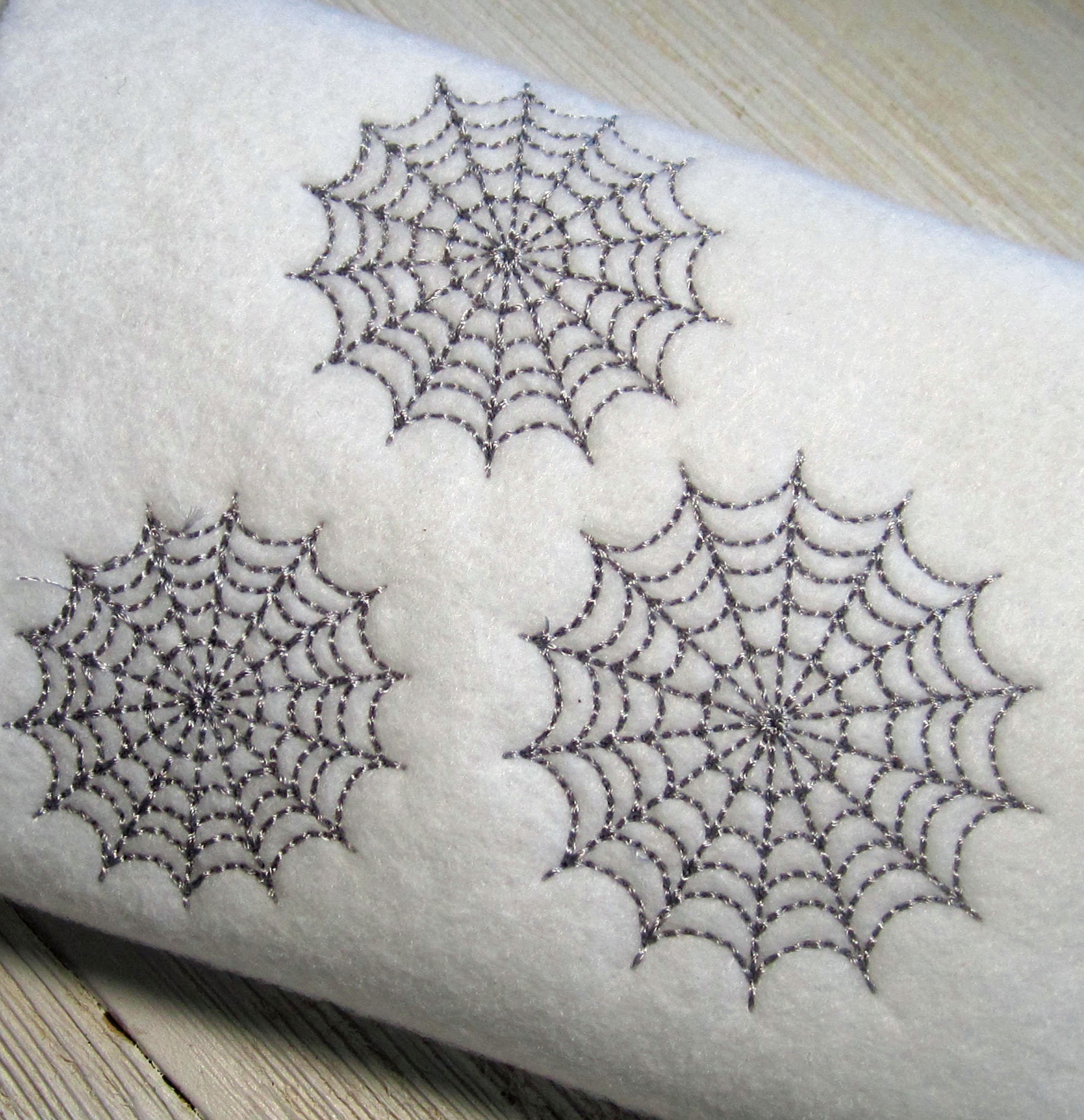 Mini Spider Web Machine Embroidery Design 3 Sizes Filled - Etsy
