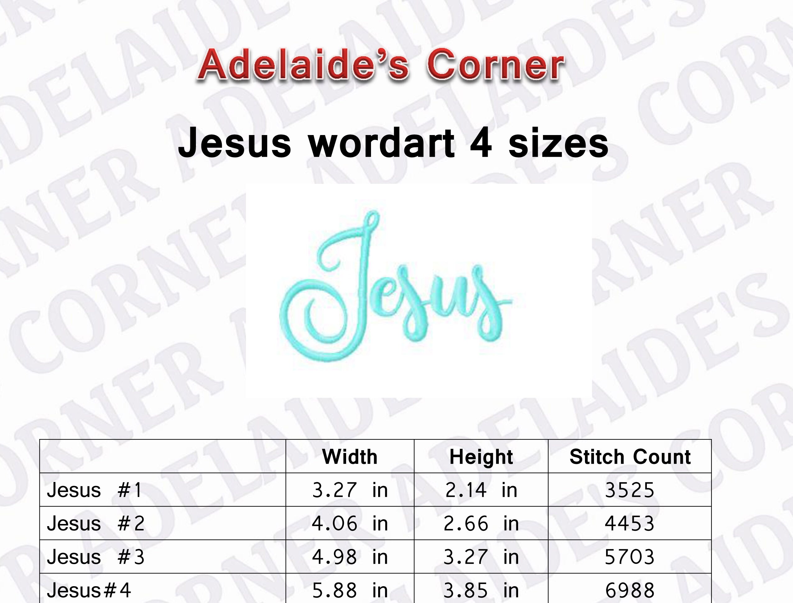 Jesus Embroidery Design Script Wordart Religious Christian | Etsy