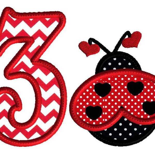 Lady Bug Applique - Etsy