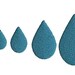 Embroidery Design, Mini Raindrops, or Teardrops Embroidery Design, 5 ...