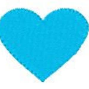 Mini Heart Embroidery Design Very Small, Filled Stitch Heart 5 Sizes ...