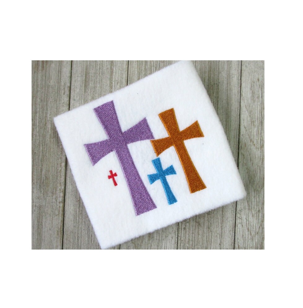 Cross Embroidery Design, Fill Stitch Cross, Machine Embroidery Design ...