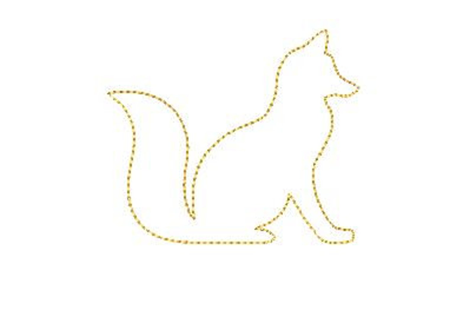 Fuchs Umriss Quilting Design Triple Run Maschinenstickerei - Etsy.de