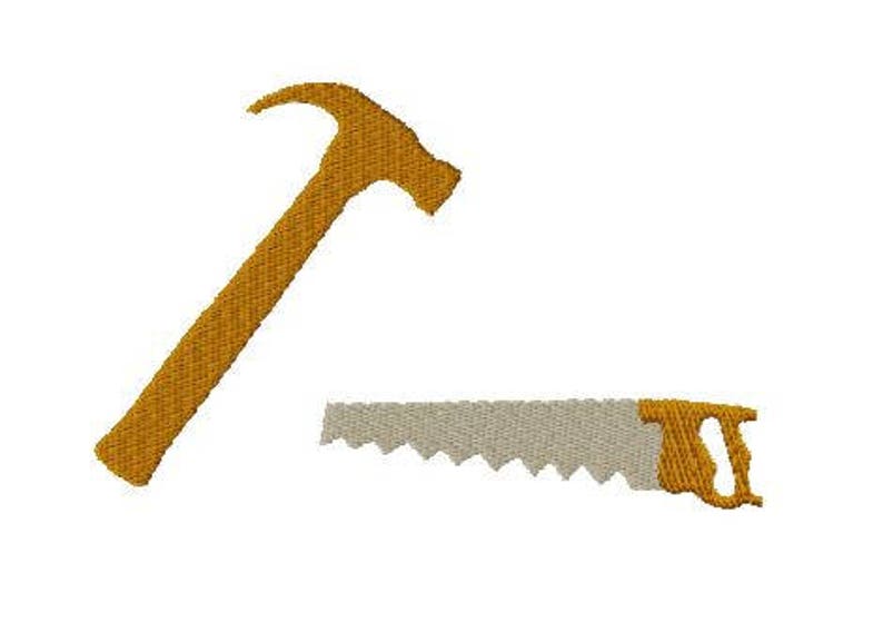 Hammer and Saw Embroidery Design, Tools, Combo Pack, Each Design 10 ...