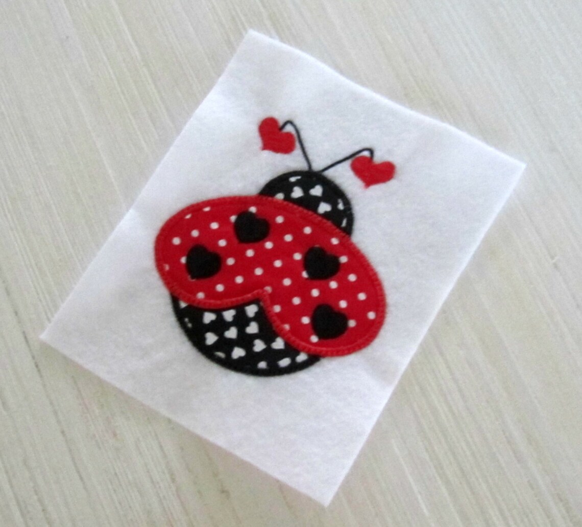 Embroidery Design, Ladybug Applique, Machine Embroidery Design, Instant ...