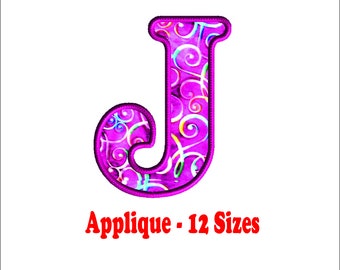 Letter J Applique - Etsy UK