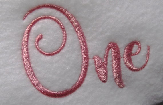 Word One Embroidery Design Wordart One 1st Birthday One - Etsy