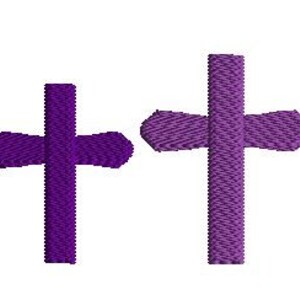 Mini Cross Embroidery Design, 5 Sizes, Filled Stitch Design, Christian ...