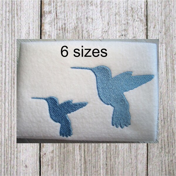 Hummingbird Embroidery Design - Etsy