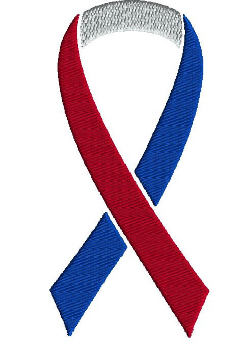 Awareness Ribbon 15 Sizes Filled Stitch Cancer Awareness - Etsy