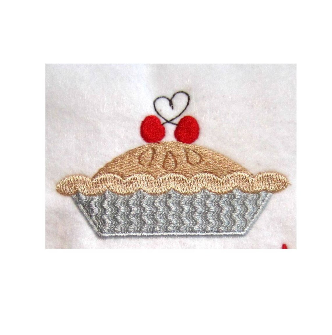 Cherry Pie Design, Cherry Pie Embroidery Design, Machine Embroidery ...