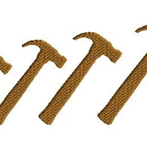 Hammer Embroidery Design, 10 Sizes, Machine Embroidery Design, Father's ...