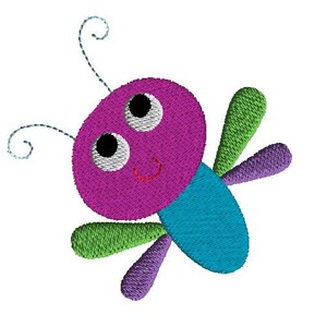 Bug Embroidery Design, Filled Stitch Machine Embroidery, 2 Sizes , Both ...