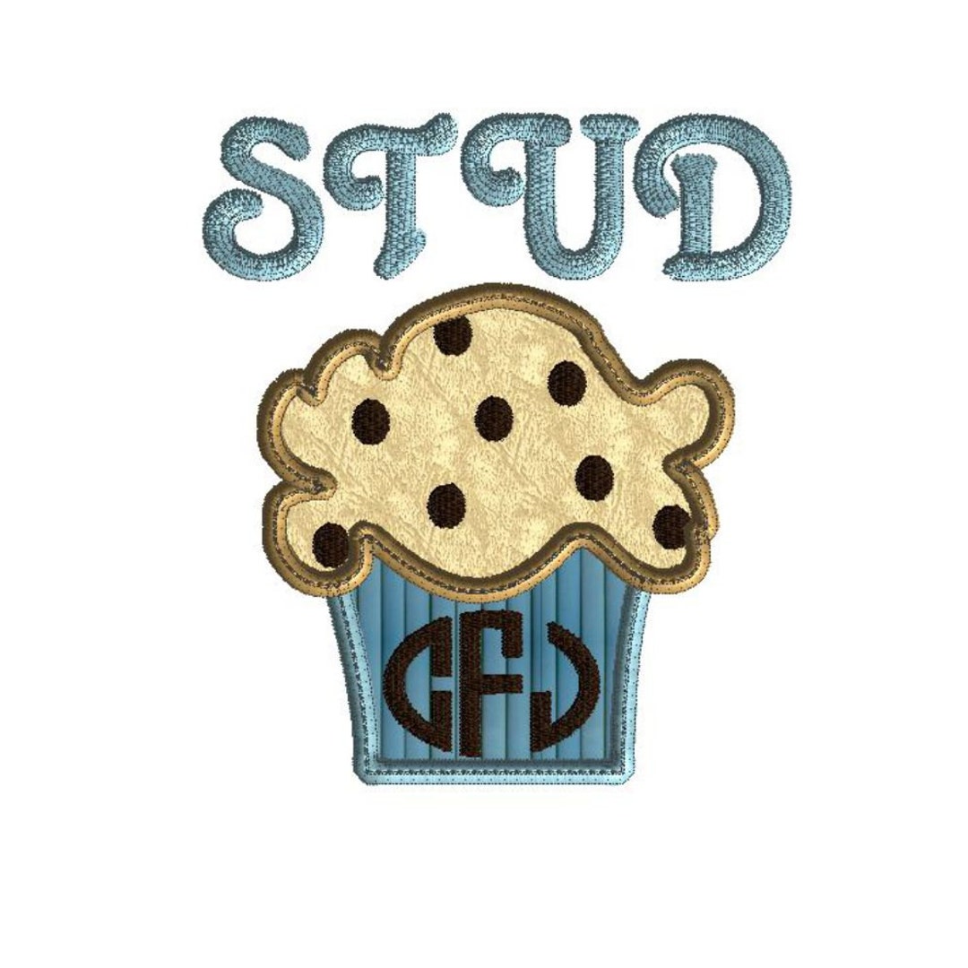 Embroidery Design, Stud Muffin Applique, Monogram Frame, Machine ...