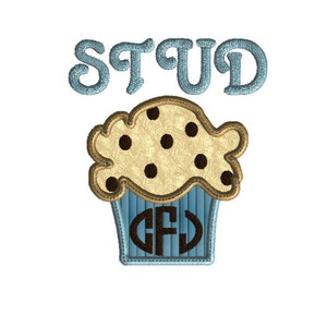 Embroidery Design, Stud Muffin Applique, Monogram Frame, Machine ...