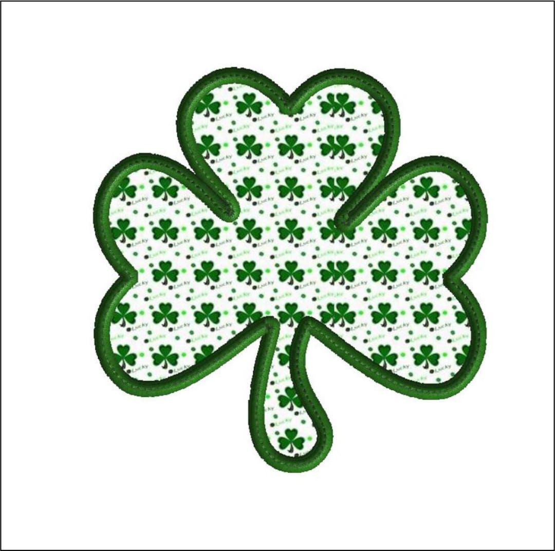 Shamrock Embroidery Design, 3 Size Applique, Machine Embroidery, St ...