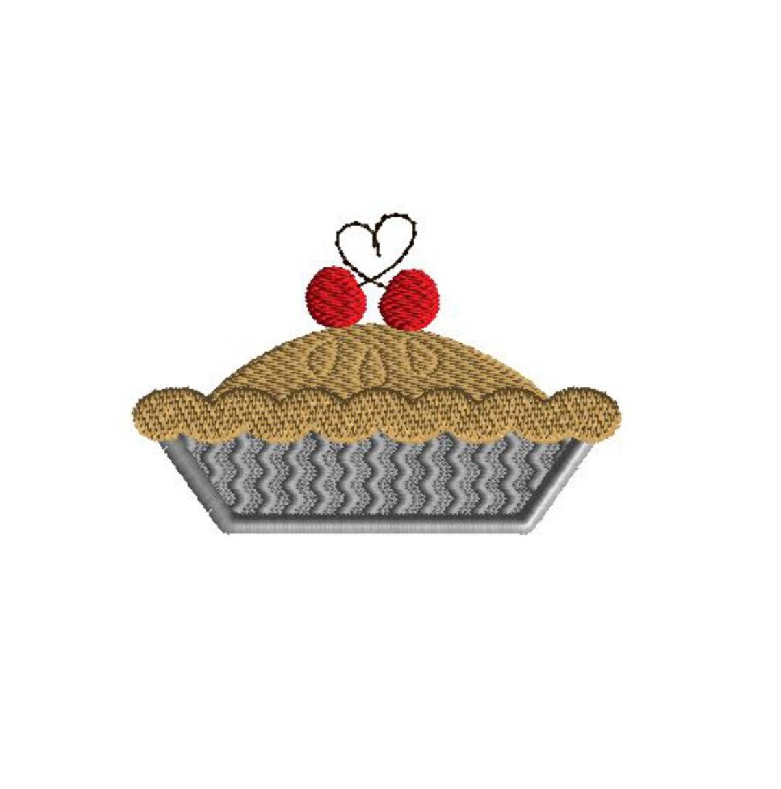 Cherry Pie Design Cherry Pie Embroidery Design Machine - Etsy