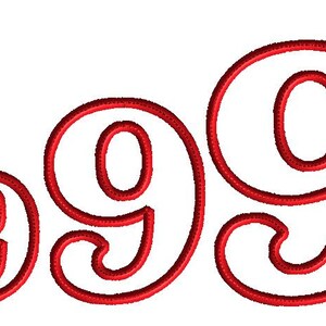 Embroidery Design Number 9 Applique 3 Size Design 9th - Etsy