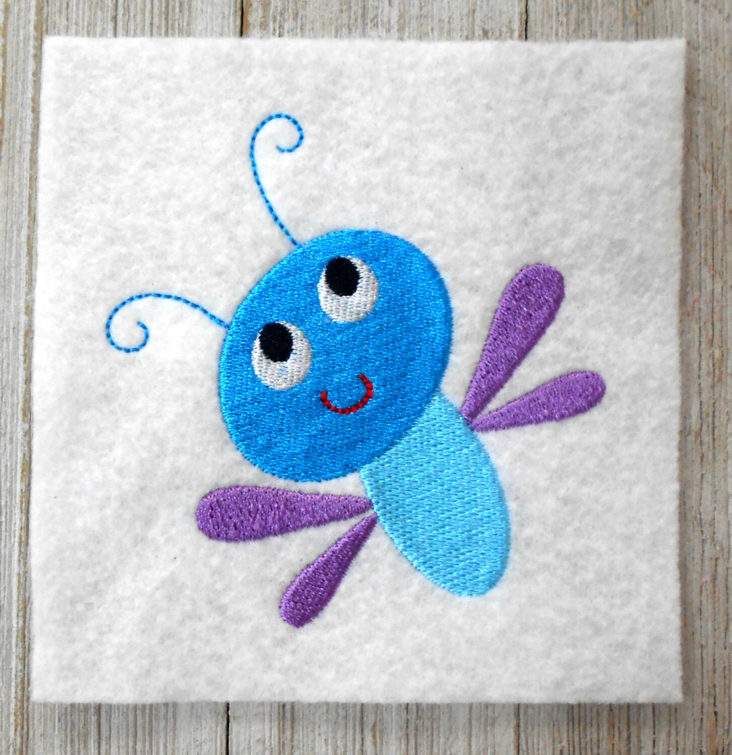 Bug Embroidery Design, Filled Stitch Machine Embroidery, 2 Sizes , Both ...