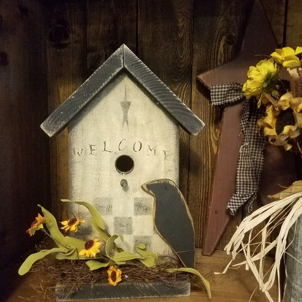 Primitive Birdhouse - Etsy