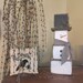 Wooden Block Snowman With Top Hat - Etsy