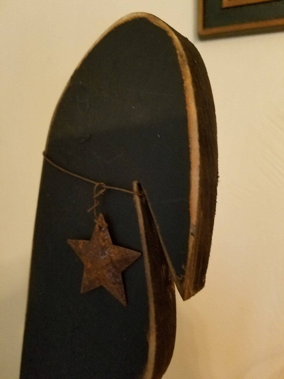 Wooden Crow on Dowel Rod and Base With Rusty Star - Etsy