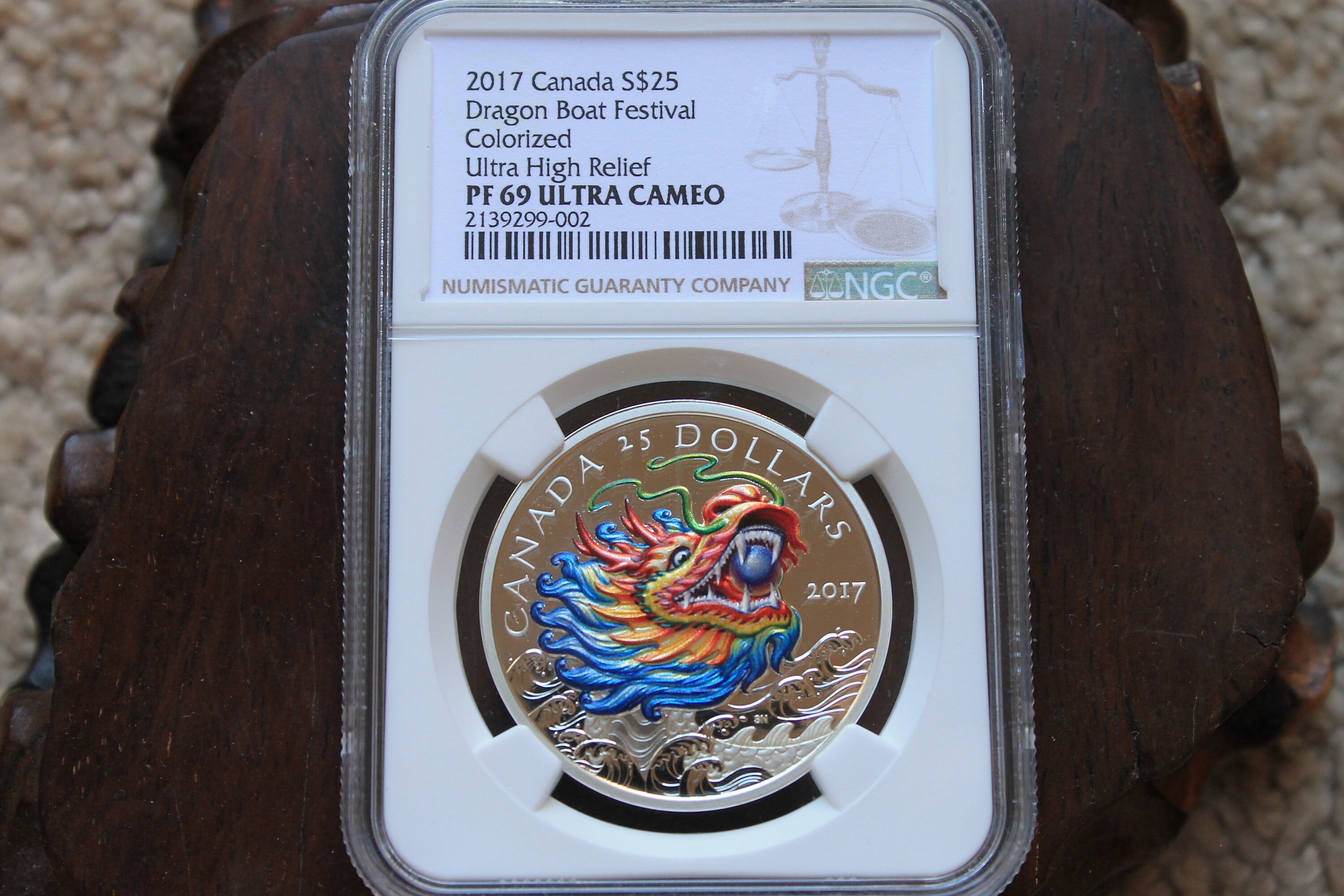 2017 Canada Colorized Dragon Boat Festival Ultra High Relief Silver ...