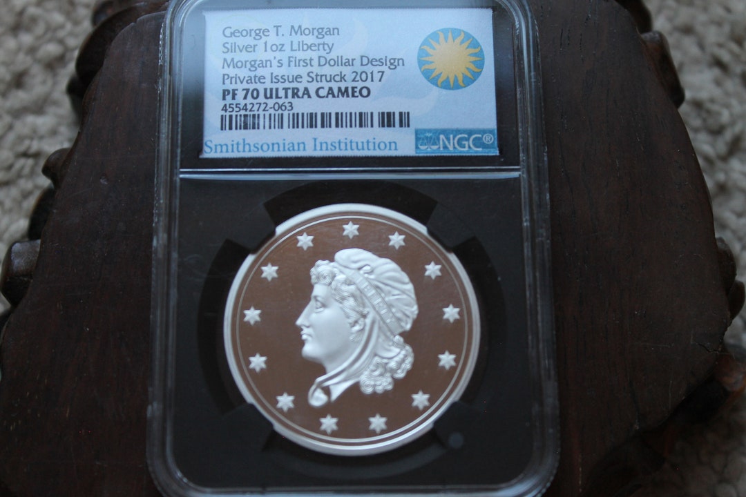 2017 George T Morgan First Dollar Design Private Issue Struck PF70 - Etsy