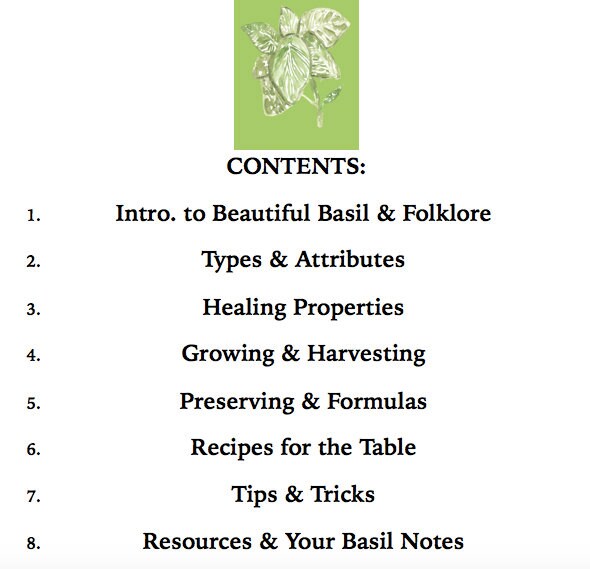 The Basil Book E Book PDF Instant Download Digital Print - Etsy