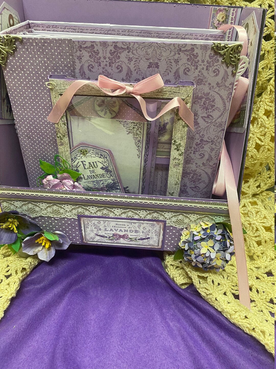 Stamperia Provence Mini Album With Display Stand - Etsy
