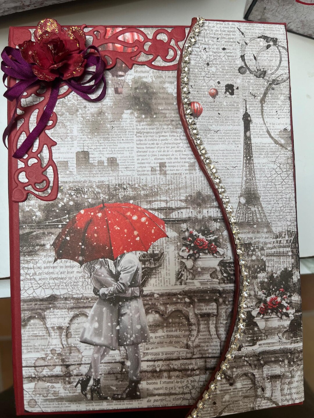 Handmade Stamperia Mini Photo Album, French Paris Theme - Etsy